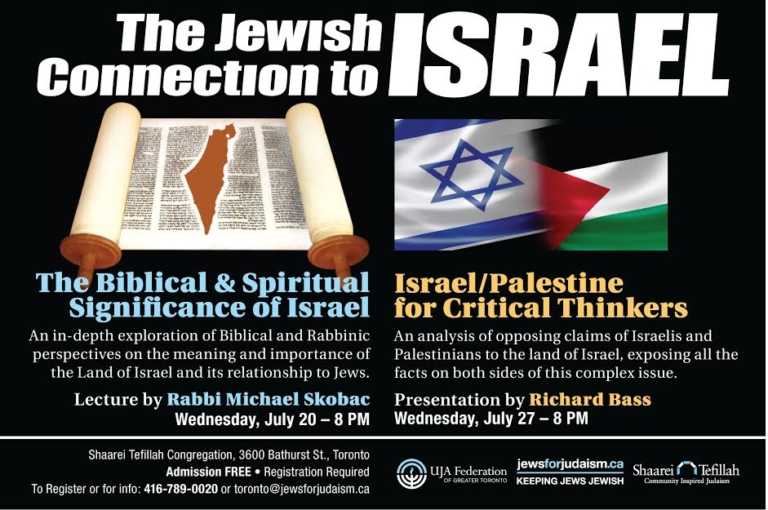 The Jewish Connection To Israel - Jews for Judaism